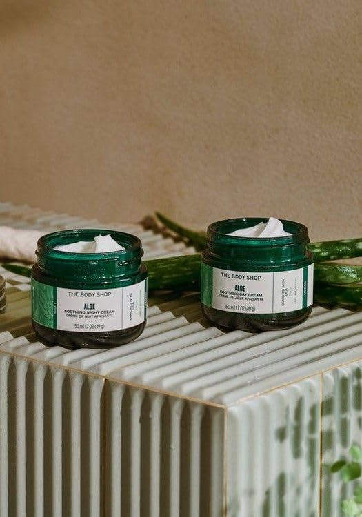 The Body Shop Aloe Soothing Day Cream – Moisturizes Sensitive Skin – Vegan – 1.7 oz