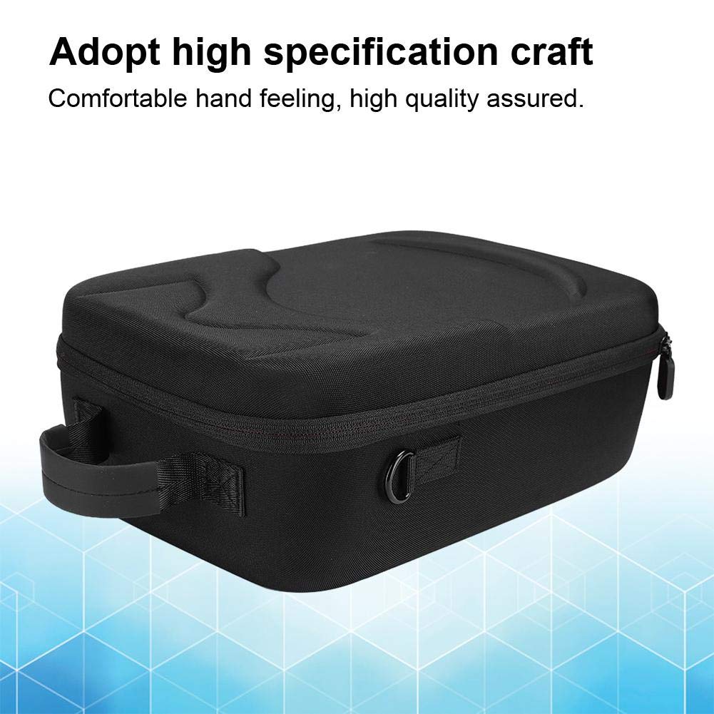 VR Headset Storage Bag with Shoulder Strap Black/Grey Hard Portable Carrying Case Waterproof Nylon for Oculus Quest VR Glass Travel Gaming(Black)