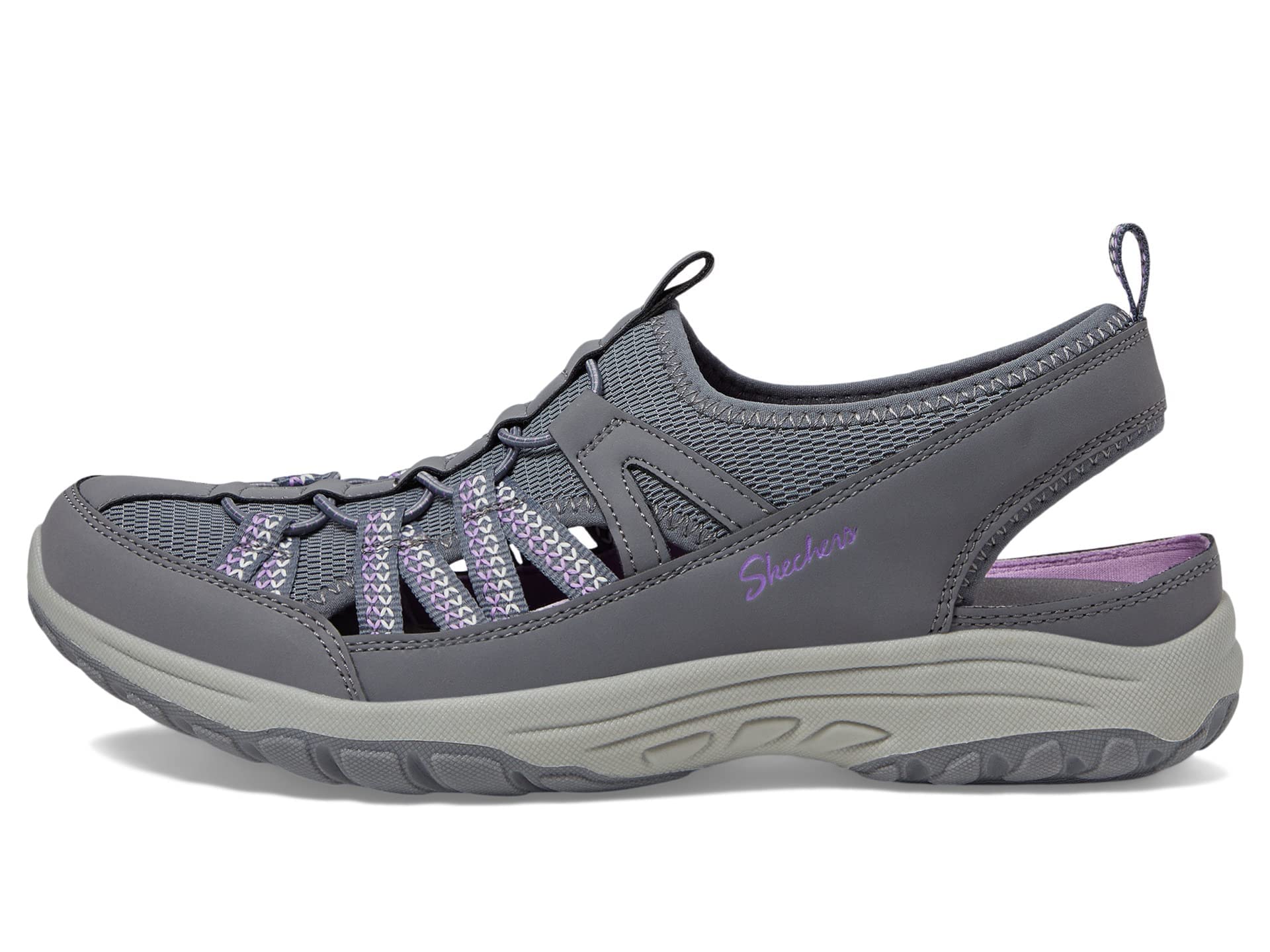 Skechers Modern Comfort Women's Women's Reggae Fest 2.0-What A View Water Shoe, CHARLCOAL, 7