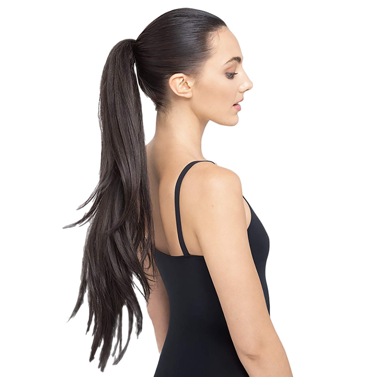 THE RUBY 30" Salon-Quality Hair Extension - Infinite Celebrity Looks With StyleFlex (Black Brown)