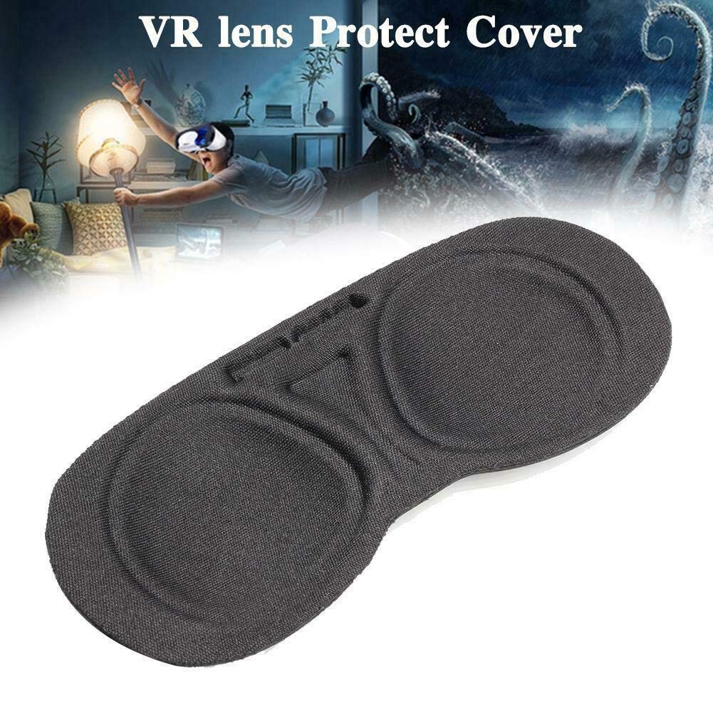 Vr Lens Protective Cover, Suitable for Oculus Quest 2 Vr Lens Dustproof, Leather Sponge Material, Special Accessories (Black)