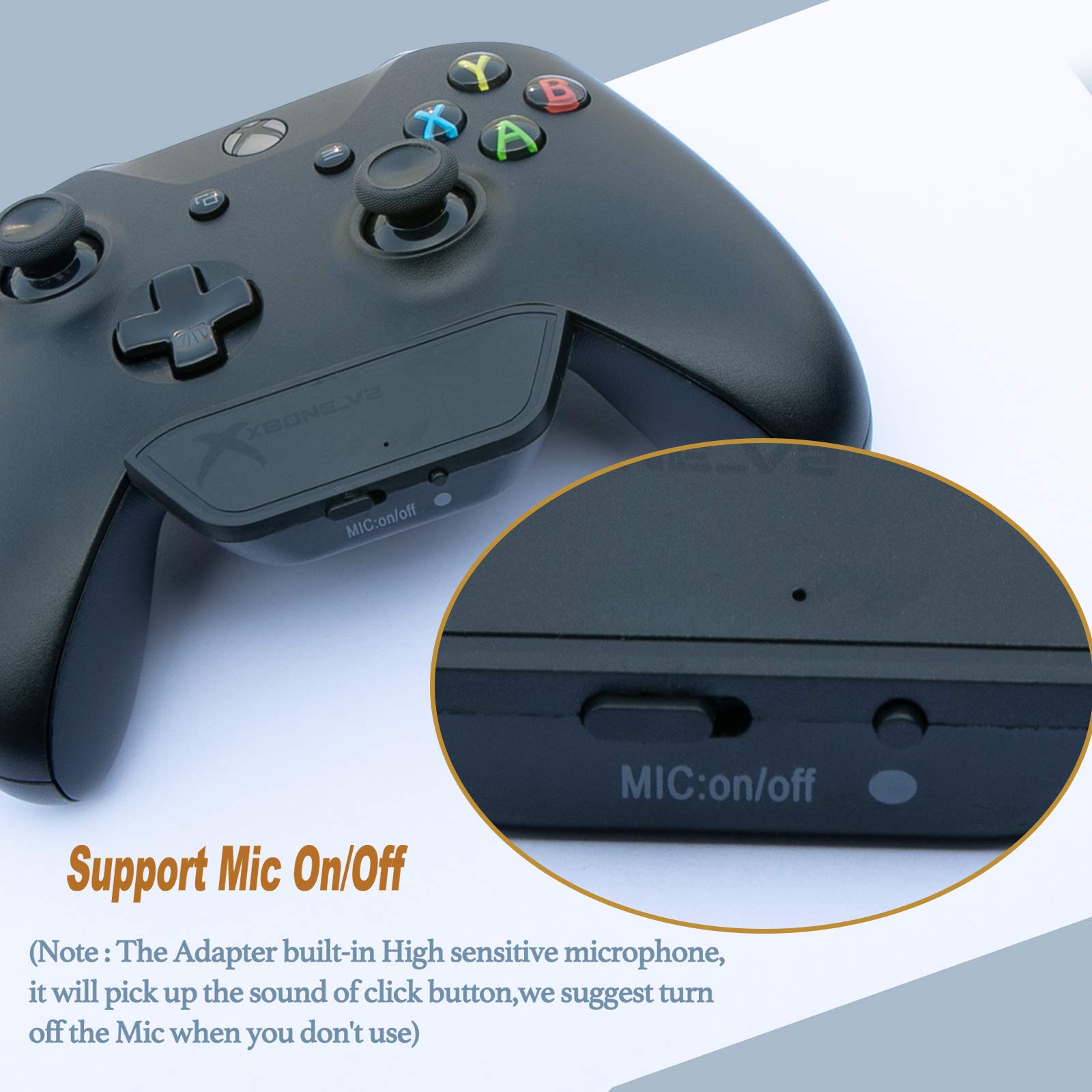 Uberwith Bluetooth Xbox one Transmitter Stereo Headset Audio Adapter for Xbox One X/S Controller Compatible with AirPods Wireless Headset Headphone Earbuds Speakers with Low Latency