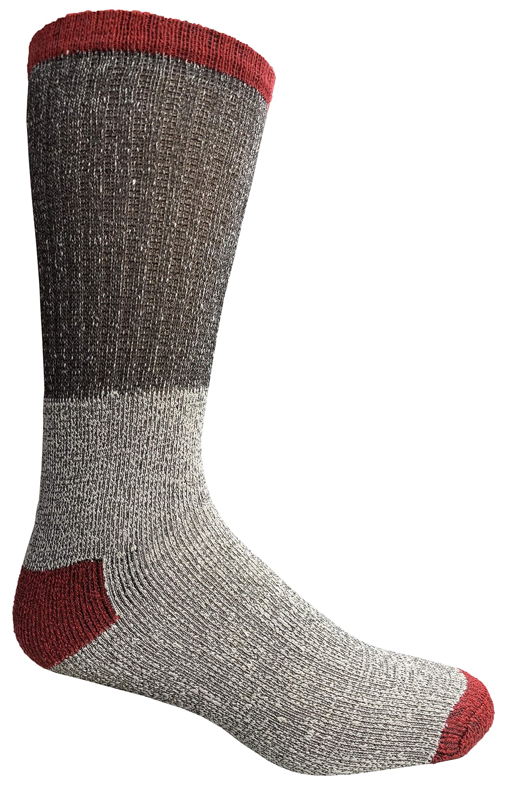 Yacht & Smith 120 Pair Bulk Pack Of Mens Winter Thermal Camping Boot Socks, Cotton Tube or Crew Sock