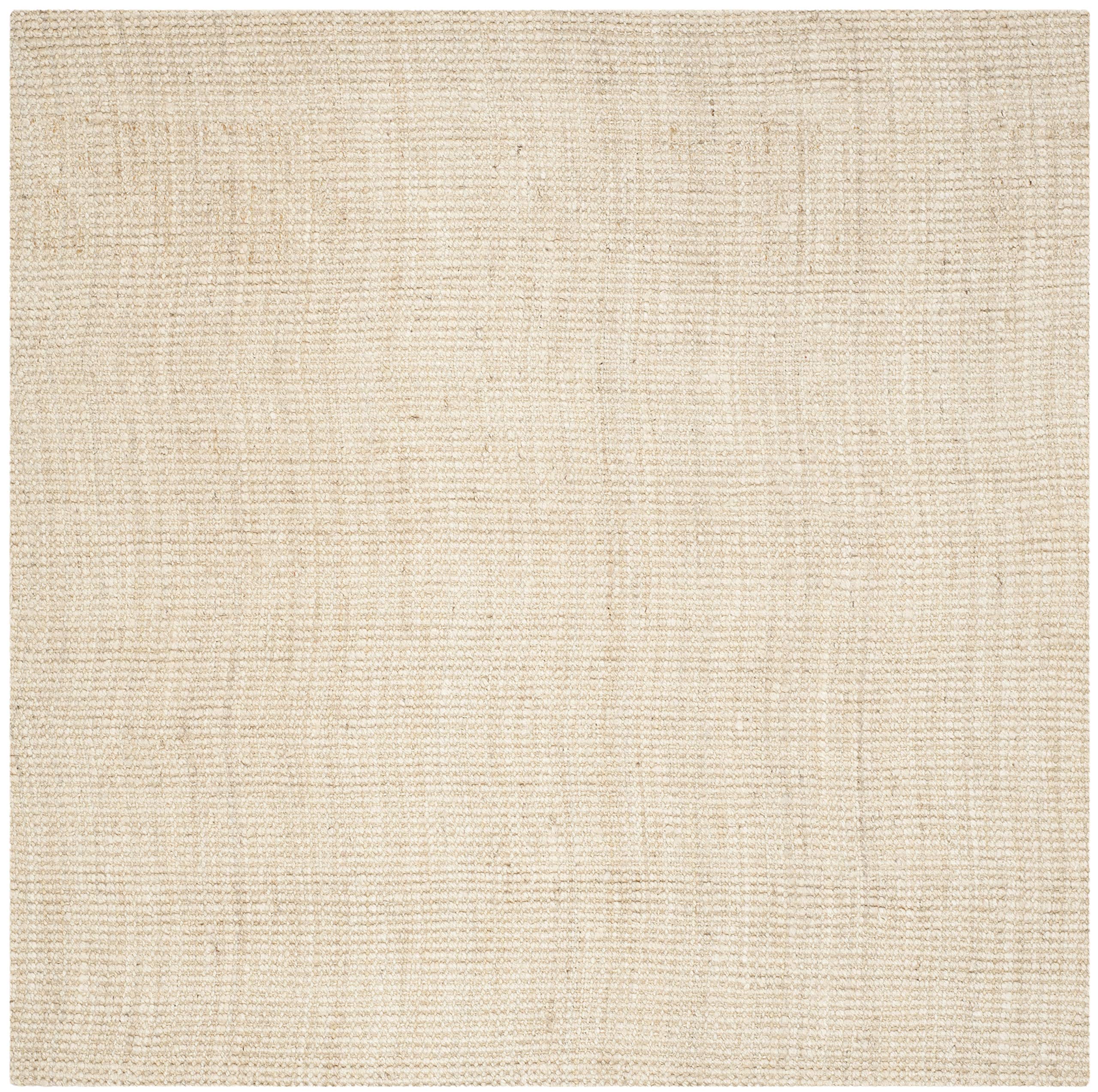 SAFAVIEH Natural Fiber Collection Area Rug - 9' x 12', Ivory, Handmade Farmhouse Jute, Ideal for High Traffic Areas in Living Room, Bedroom (NF730A)