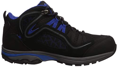 Propét Women's Peak Shoe, Black/Royal Blue, 09 D US