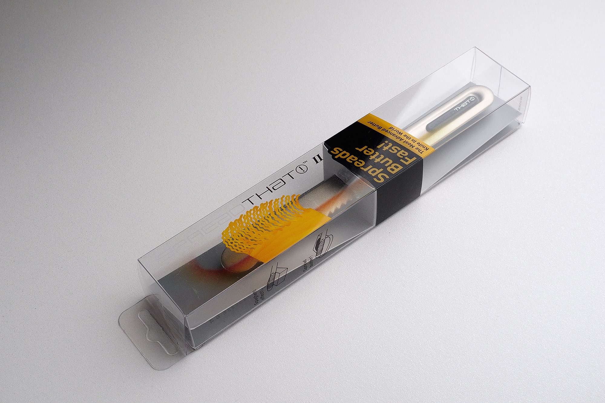 THAT! Spread That Serrated Warming Butter Knife, Copper, Black
