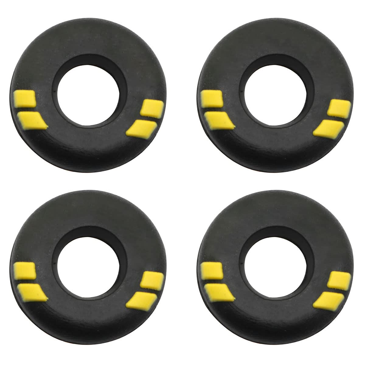 ZRM&E 4pcs Tennis Racquet Dampeners Natural Rubber Tennis Racket Damper Shock Absorber, Black