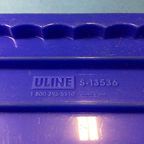 Uline S-13536 Blue Plastic Storage Stacking Hanging 11 X 4 X4