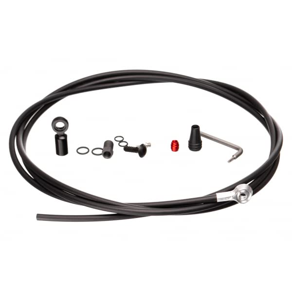 SRAM Road Hydraulic Brake Hose Kit - Flat Mount Disc Brake, For RED, Force, Rival, and Apex, 2000mm, Black