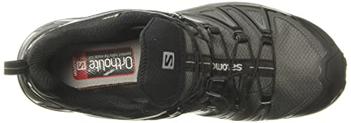 Salomon X Ultra 3 Gore-TEX Hiking Shoes for Men, Black/Magnet/Quiet Shade, 10.5