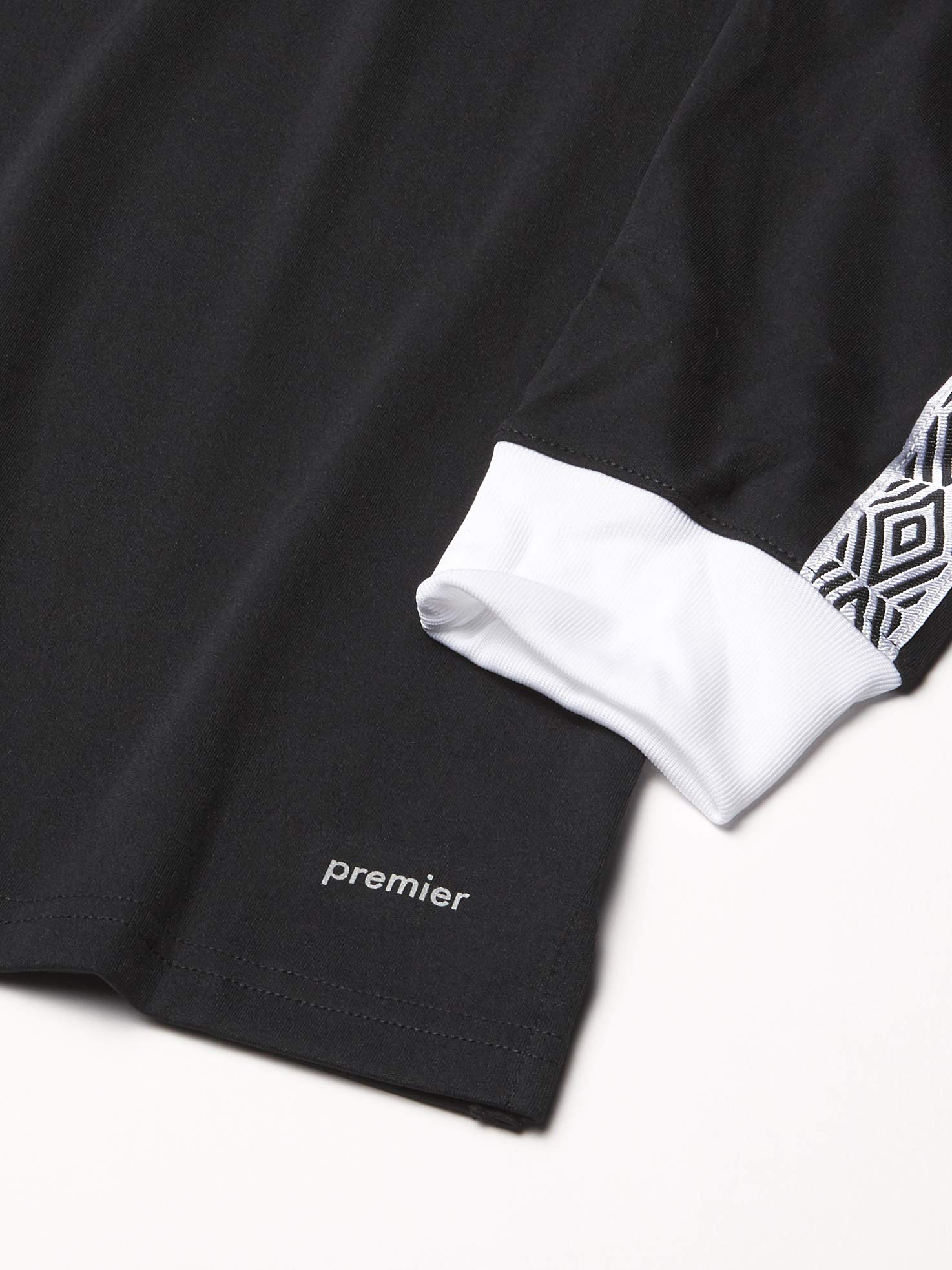 Umbro Diamond Poly L/s, Black Beauty/White, X-Large (18)