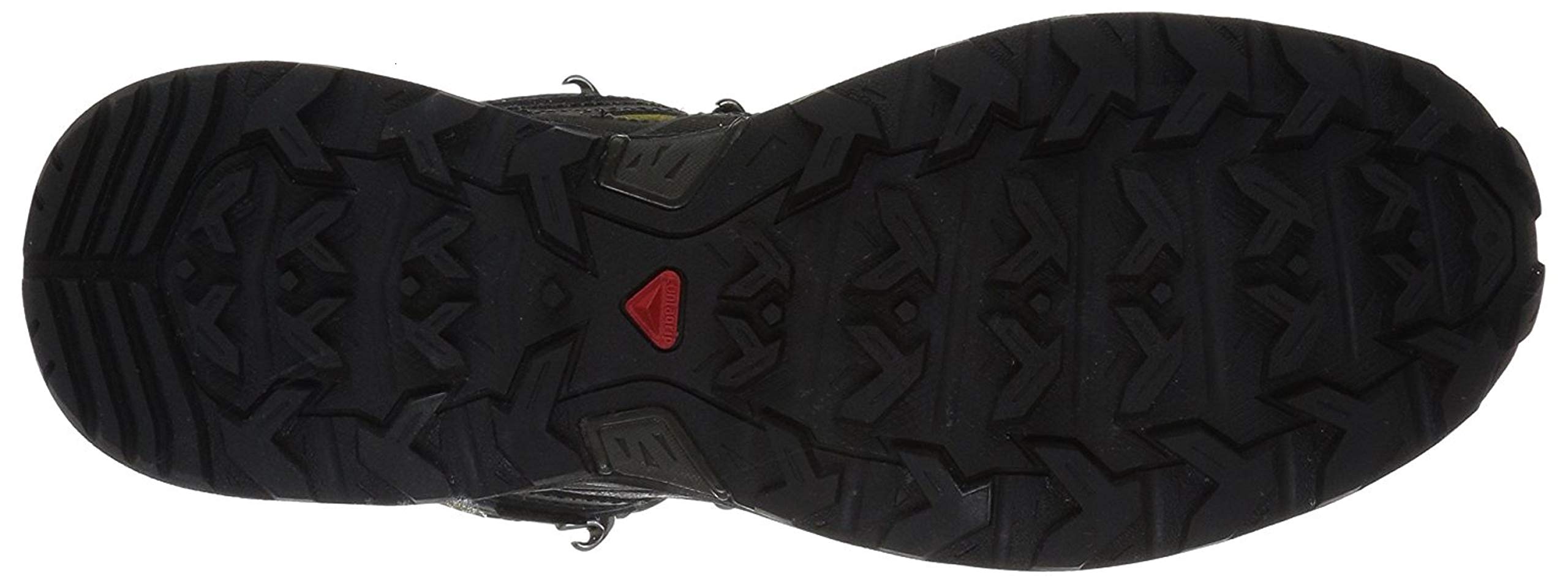 Salomon X Ultra 3 MID Gore-TEX Hiking Boots for Men, Castor Gray/Black/Green Sulphur, 11