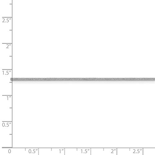 Saris and Things 14K White Gold 1.1mm Round Snake Chain 18 Inch