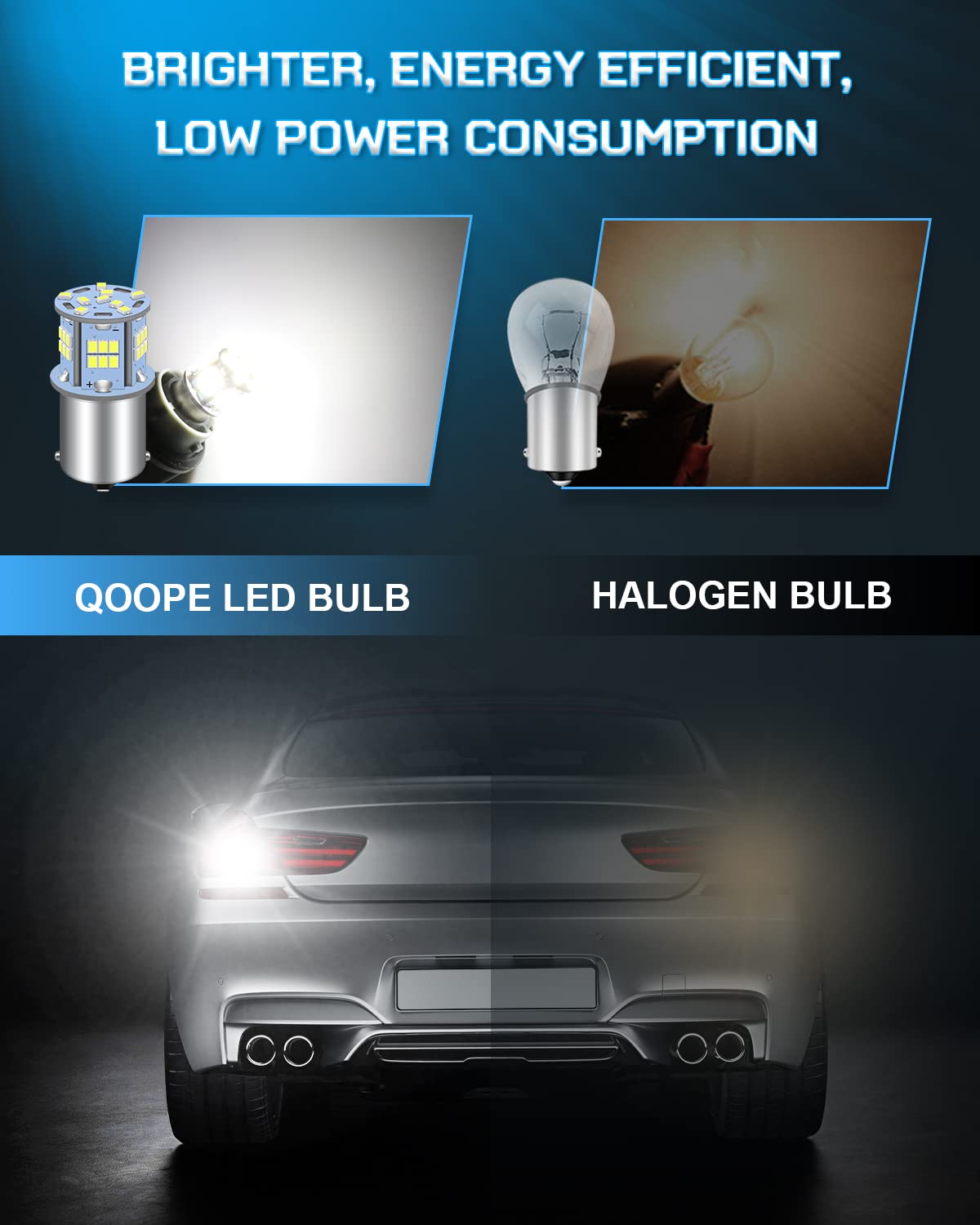 Qoope 1156 LED Bulb Non-Polarity White Super Bright, RV Light Bulbs 12V 1141 1003 7506 BA15S LED Replacement Bulb 2016 39SMD for RV Camper Trailer Boat Motorhome Interior Light, Pack of 10