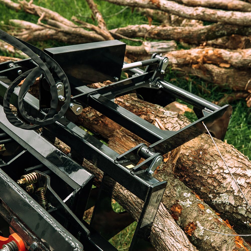Titan Attachments 42" Mini Skid Steer Root Grapple Bucket, Universal Quick Tach Connection, 3,000 PSI Hydraulic Cylinder with Cylinder Guards, for Clearing Trees, Roots, Rocks, Brush