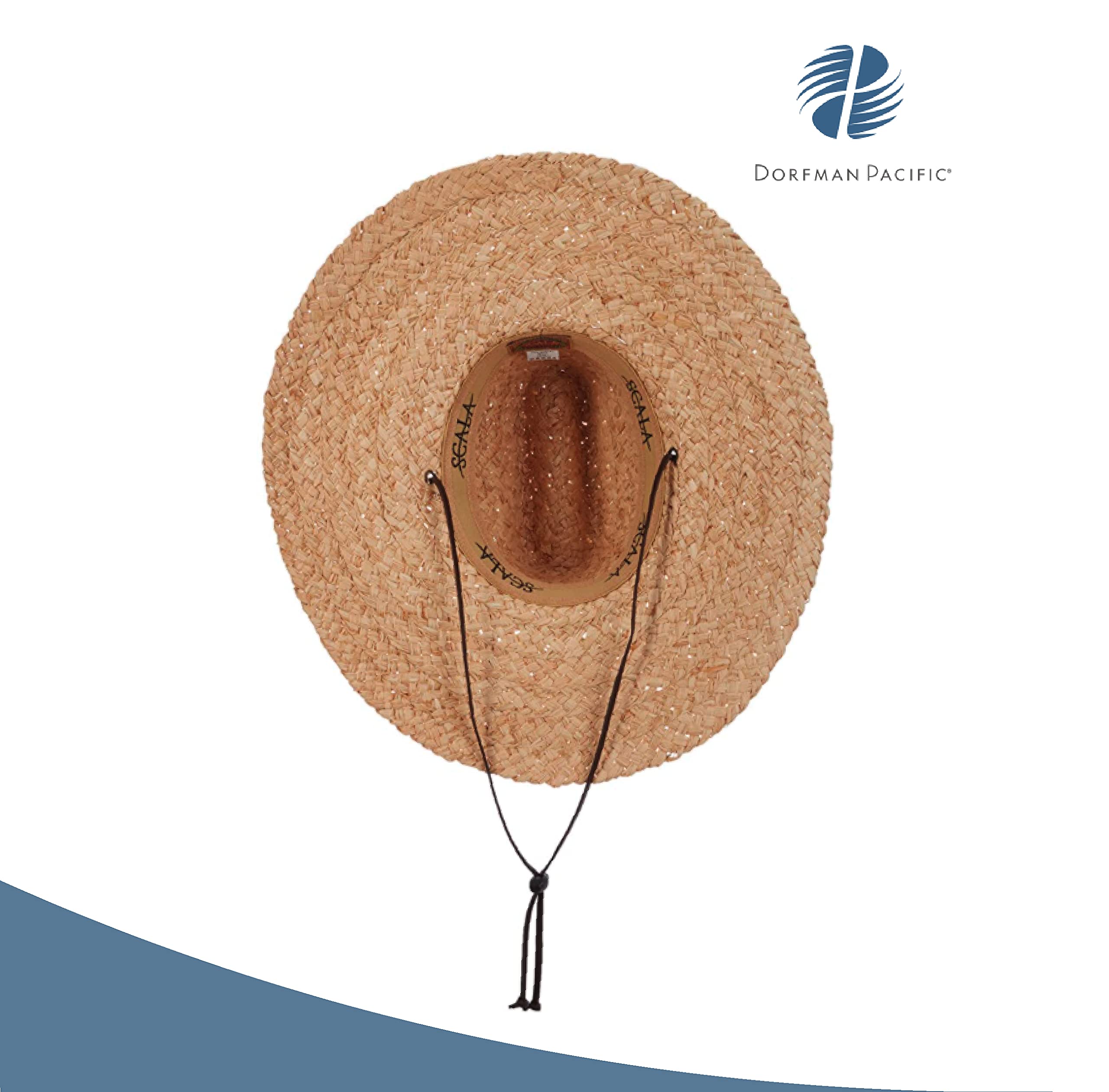 Scala Women's Raffia Lifeguard Hat, Natural, One Size