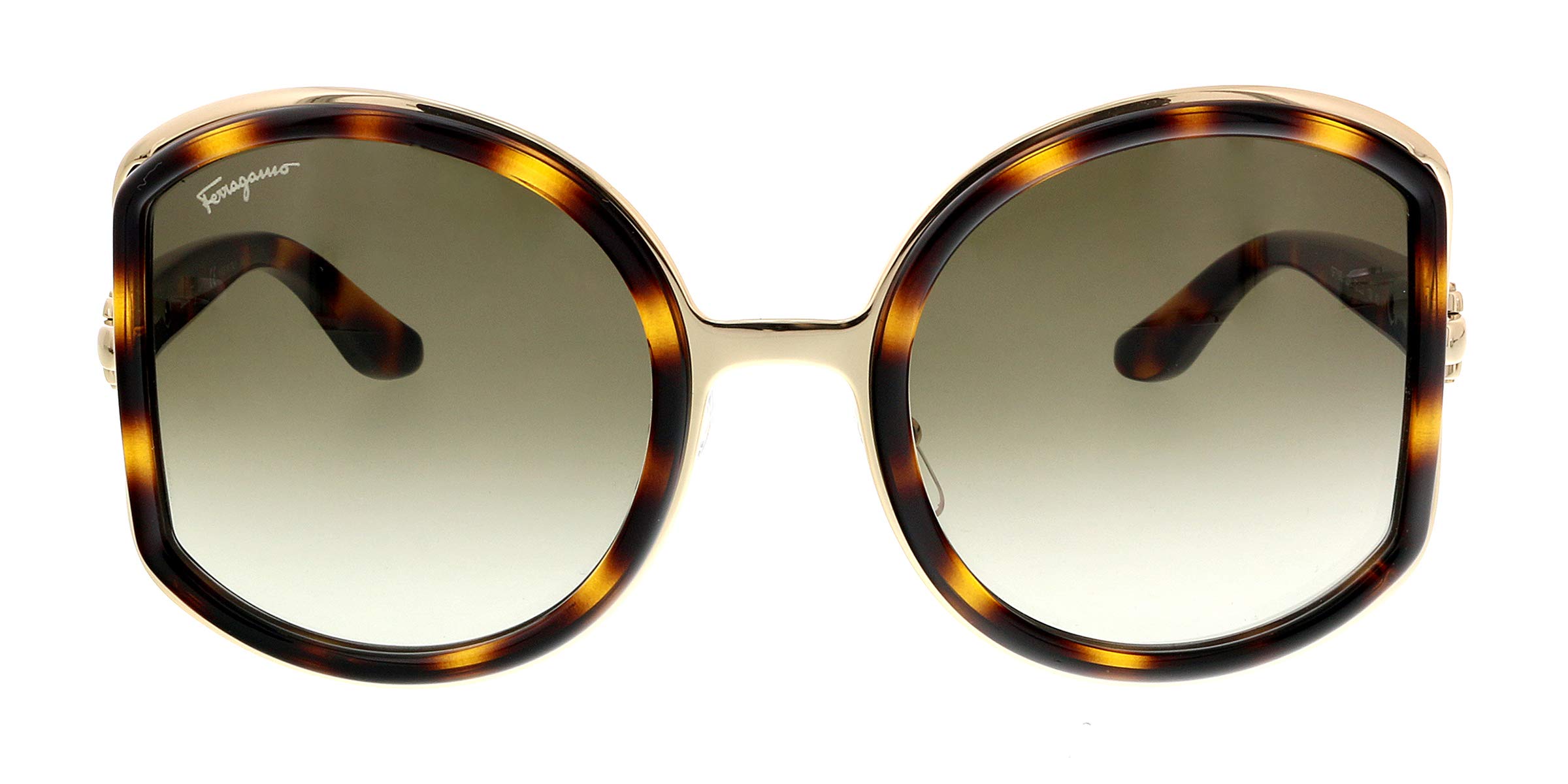 Salvatore Ferragamo SF719S 238 Womens Havana/Gold 52 mm Sunglasses