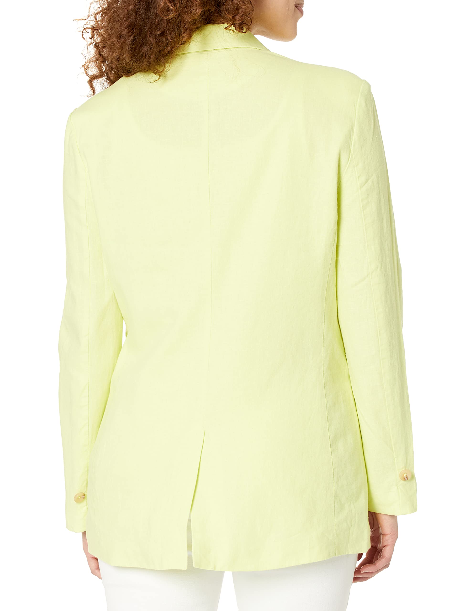Steve Madden Apparel Women's Linen On The Edge Blazer, Pink Tulle, X-Large