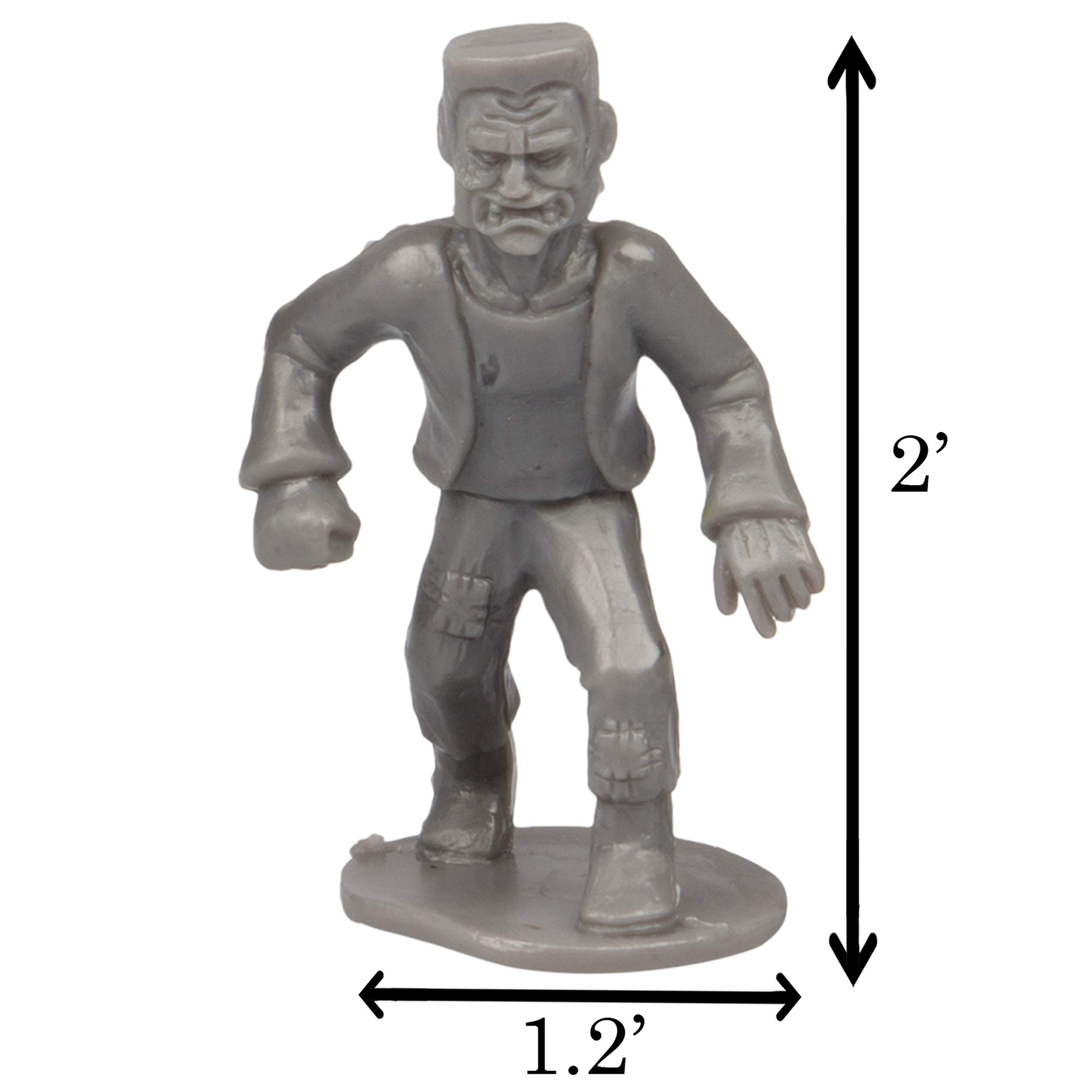 SCS Direct Monster Mini Action Fantasy Figure Playset- 100 Horror Toy Miniatures w 13 Unique Figures -Dracula, Frankenstein, Giant Spiders & Morem Perfect for Dioramas, creative playtime & Party Favor