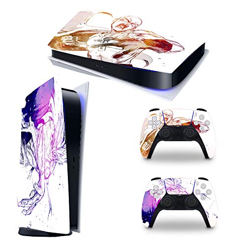 Strongest Hero - PS5 Standard Edition Skin Console and 2 Controller, Vinyl Decal Sticker Full Cover Protective