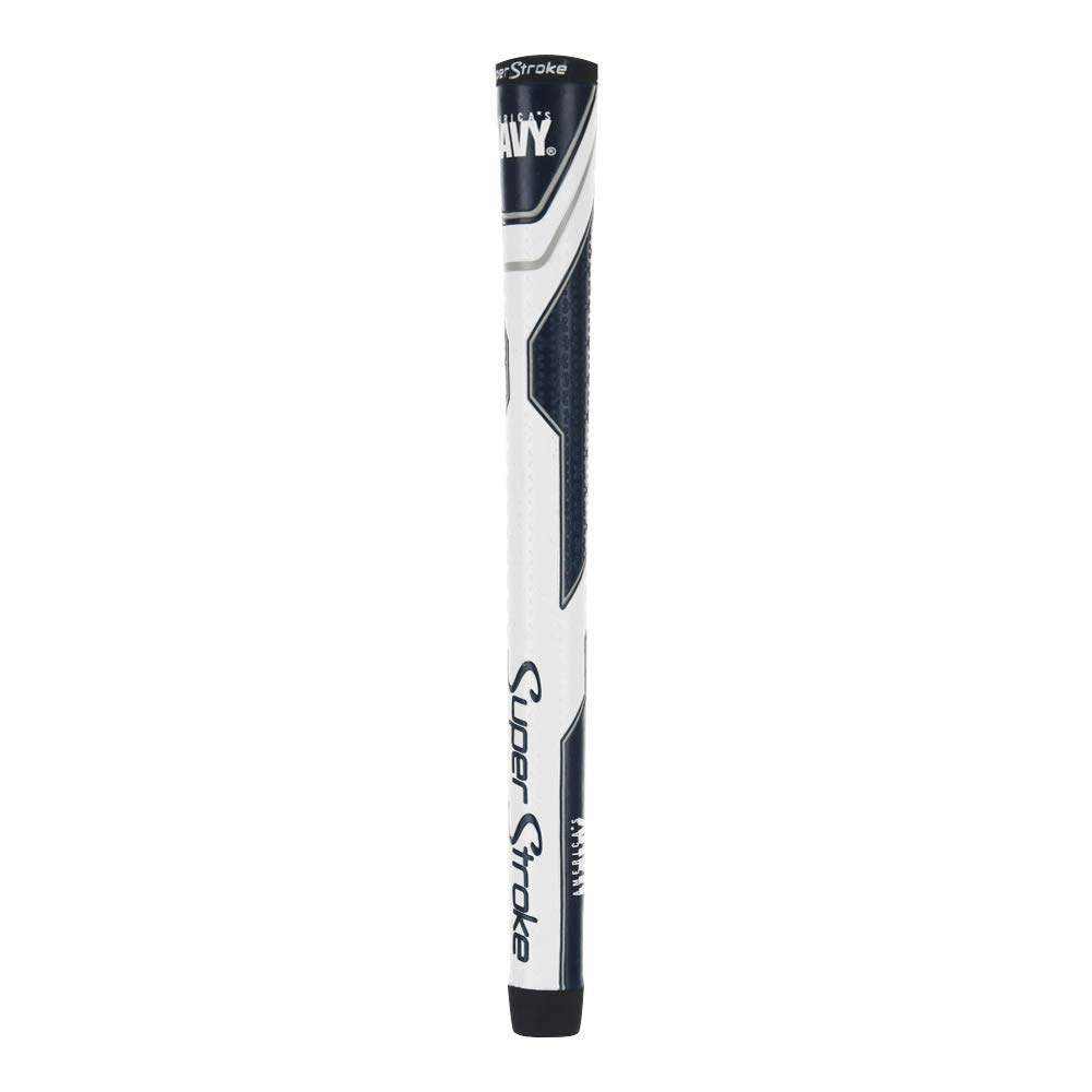 SuperStroke Military Traxion Tour Golf Club Grip, Navy (Standard) | Improves Feedback and Tackiness | Reduces Taper to Minimize Grip Pressure | Polyurethane Outer Layer, Multi Team Color, TS446152