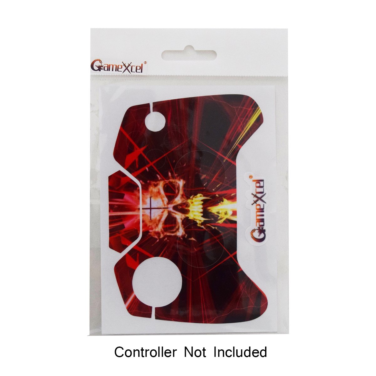 Skins Stickers for Xbox One Games Controller - Custom Orginal Xbox 1 Remote Controller Wired Wireless Protective Vinyl Decals Covers - Leather Texture Protector Accessories - Skull Dark Red
