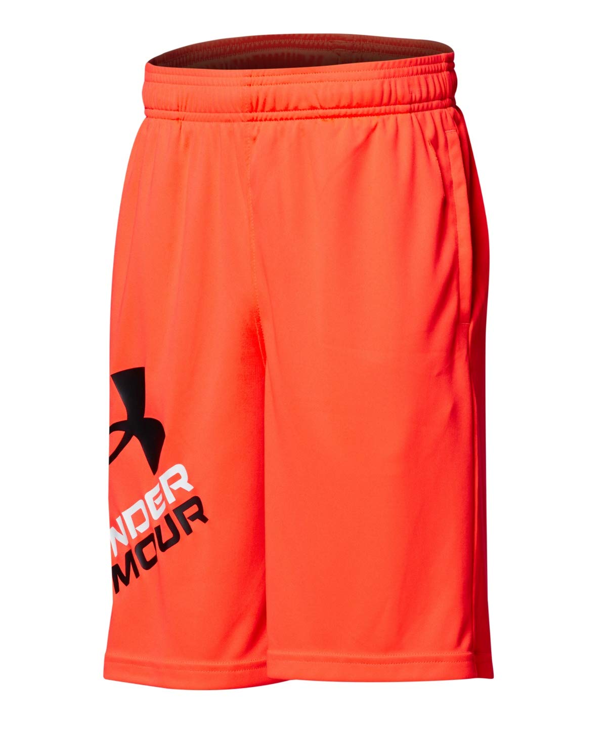 Under Armour boys Prototype 2.0 Logo Shorts , Beta (628)/Black , Youth X-Large