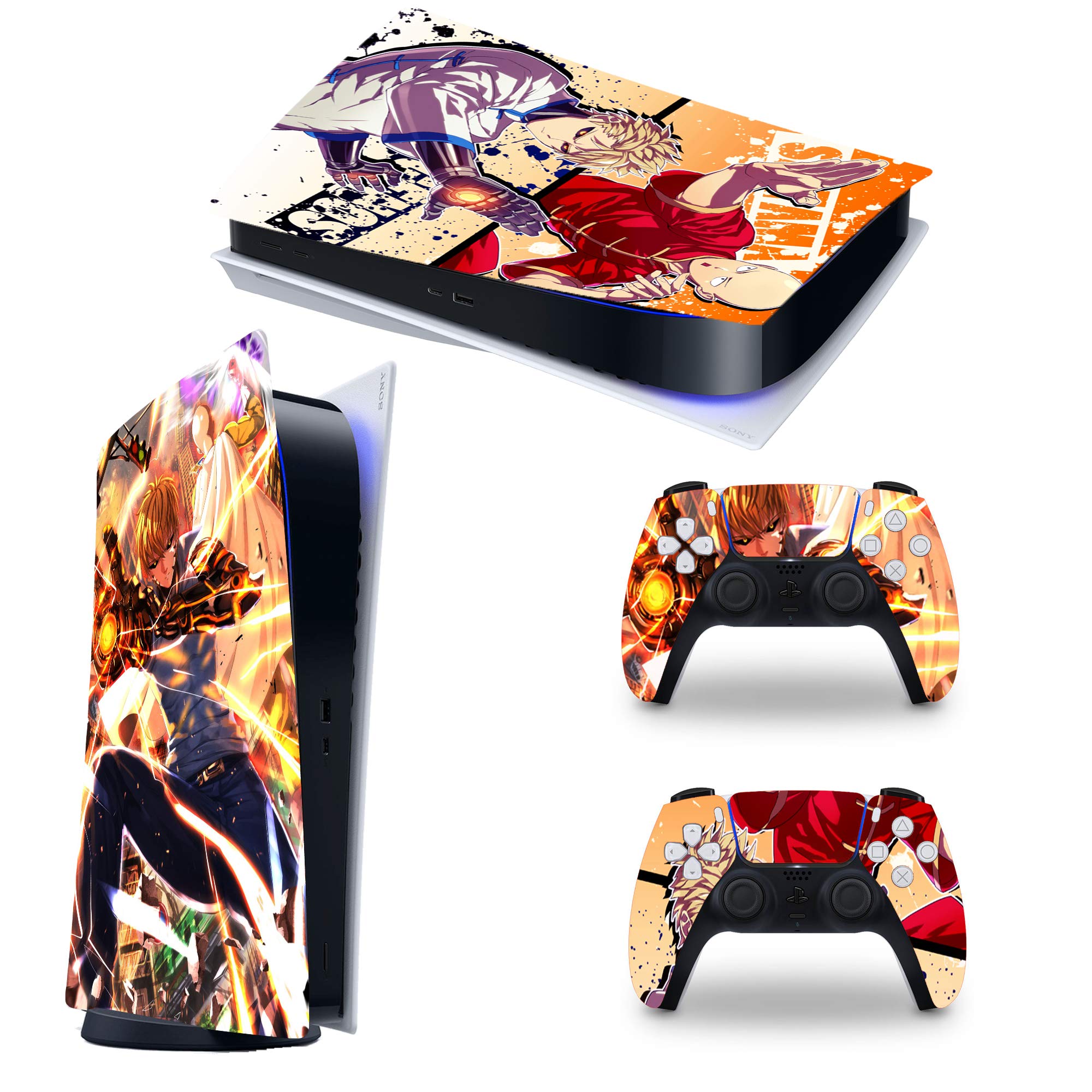 Strongest Men PS5 Digital Edition Whole Body Vinyl Skin Sticker Decal Cover for Playstation 5 Digital Edition System Console and Controllers