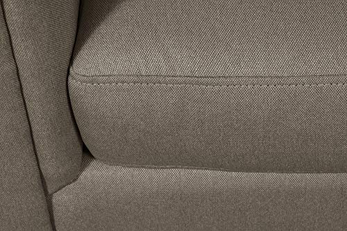 Serta Jackson Contemporary Accent Chair, Fabric Upholstery with Padded Round Arms, Deep Comfortable Seat and Pillow Back, Taupe
