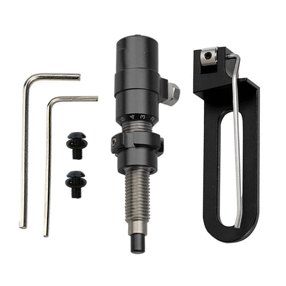 ZZYB Archery Magnetic Arrow Rest and Cushion Plunger Set Pressure Button Metal Arrow Rest Right Hand for Recurve Bow (Black)