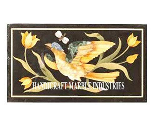 Wall Panel Modern Bird Design Black Marble Inlay Home Decor Furniture Gift Wall Decor Living Room Patio