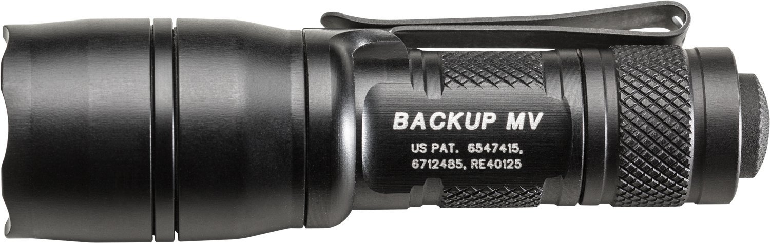 SureFire E1B-MV Backup Flashlights with Dual Output LED with MaxVision Beam Technology, Black