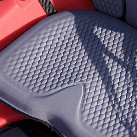 Surf To Summit GTS Pro Molded Foam Kayak Seat W/Zipper Pack, Sit On Top Kayak Seat, Back Support Kayak Seat, Kayak Cushion