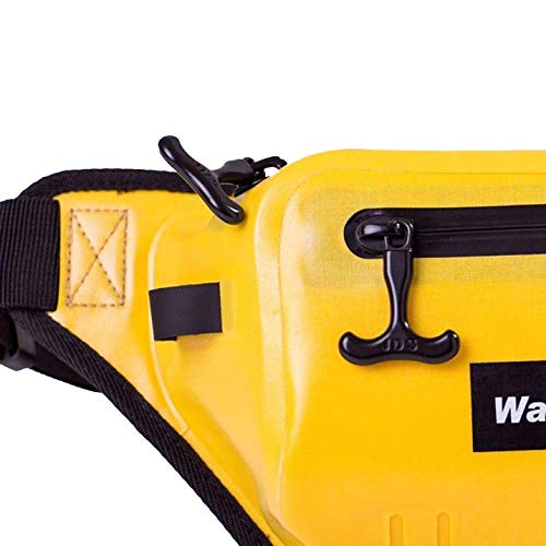 watertrace Waterproof Snorkeling Bag Waist Bag Canoe Kayaking Rafting Surfing Swimming Boating Storage Pack Paddle Board Waterproof Fanny Pack(Yellow)