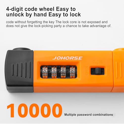 U-Lock, Heavy Duty Combination U Lock Paddle Lock, U Lock with 4-Digit Resettable, Heavy Duty Anti-Theft Bicycle U Lock Secure Your, Scooter, Electric and More Ideal for Road Moun