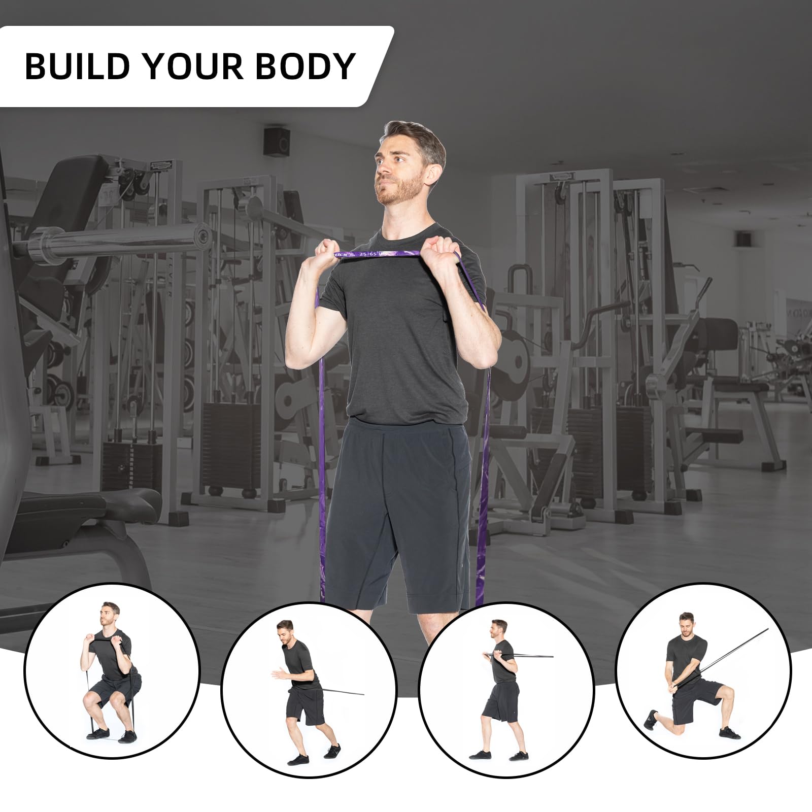 Resistance Bands for Working Out, 5 Levels Pull Up Bands Assistance Bands with Door Anchor, Resistance Bands for Stretching for Stretching, Powerlifting, Physical Therapy and Resistance Training