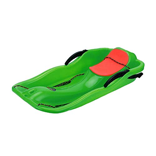 Yimeezuyu Snow Sled Kids Toboggan Downhill Pull Sled Sand Grass Skiing Snowboard Boat Sleigh for Unisex Kids Adults