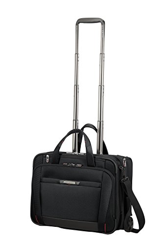 SAMSONITE ROLLING TOTE 15.6" (BLACK) -PRO-DLX 5 Travel Tote, 33.0 cm, Black