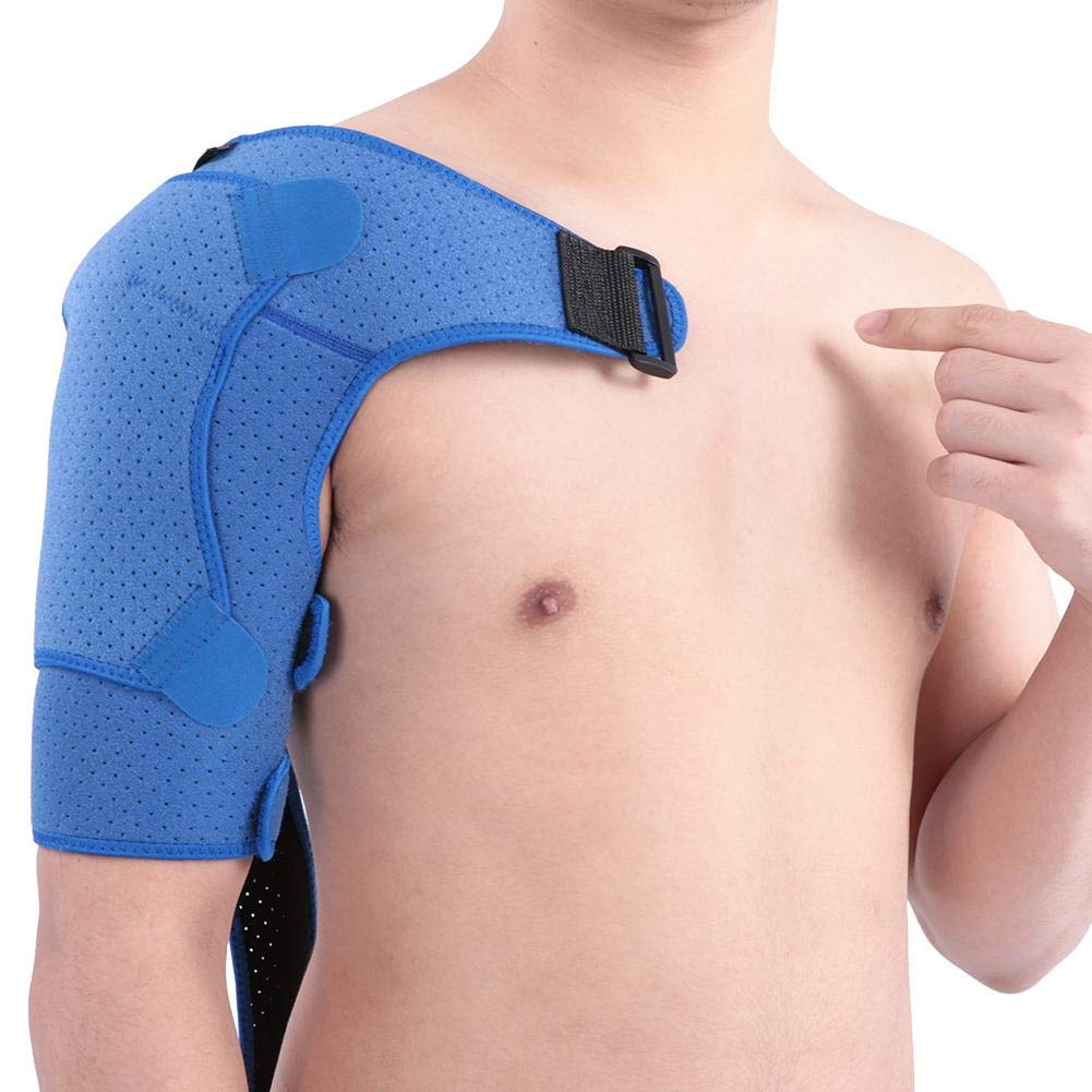 Wchiuoe Shoulder Brace Support for Rotator Cuff Injury Prevention and Recovery,Unisex,Shoulder improved pressurized punched breathable Can be Worn on Left or Right Shoulder Large size(39-55in)