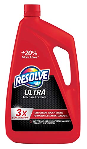 Resolve Ultra Steam Carpet Cleaner Solution Shampoo, 48oz, 3X Concentrate, Safe for Bissell, Hoover & Rug Doctor