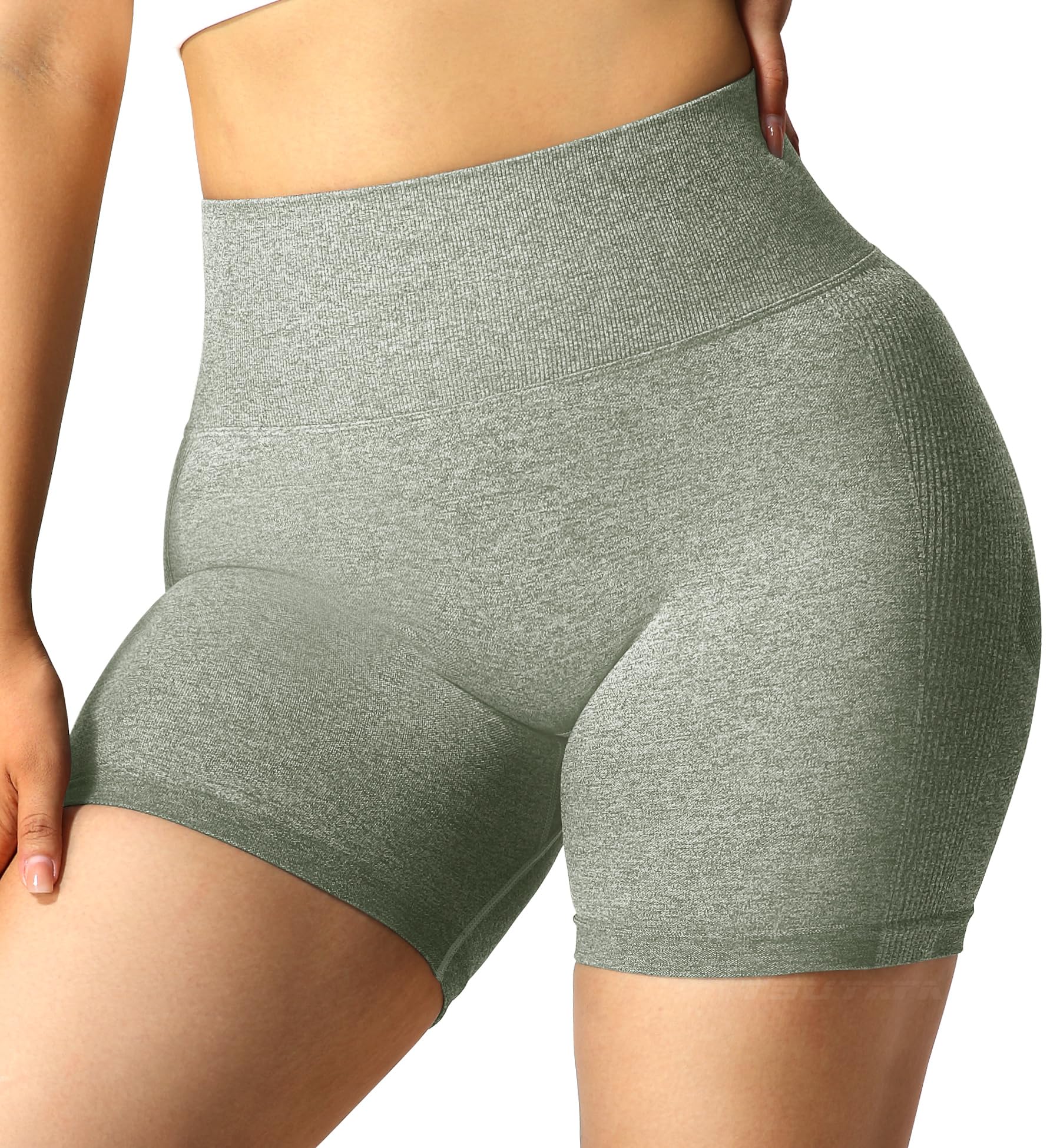 TSUTAYA Women Workout Scrunch Shorts 5" Seamless High Waisted Booty Gym Shorts Butt Lifting Biker Gym Shorts
