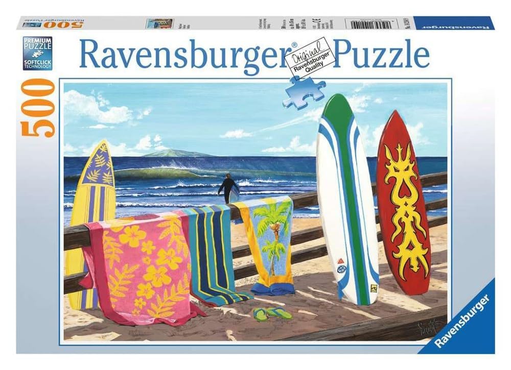 Ravensburger Hang Loose 500 Piece Jigsaw Puzzle for Adults β Every Piece is Unique, Softclick Technology Means Pieces Fit Together Perfectly