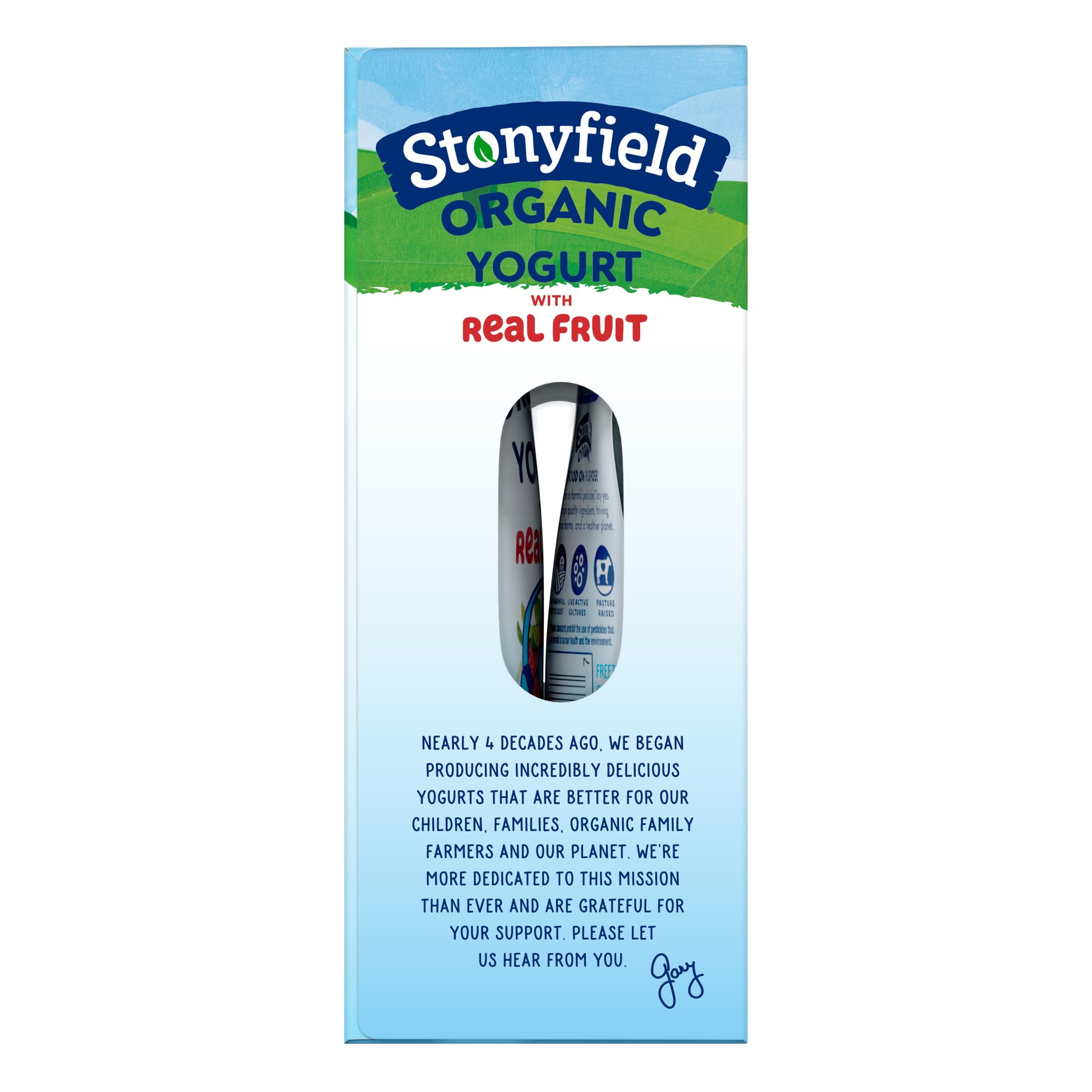 Stonyfield Organic, Kids Lowfat Yogurt Pouches 3.5 oz. Each Ct – Includes Live Active Cultures, Strawberry, 14 Ounce, (Pack of 4)