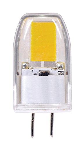 Satco S9544 G6.35 Bulb in Light Finish, 1.63 inches, Clear