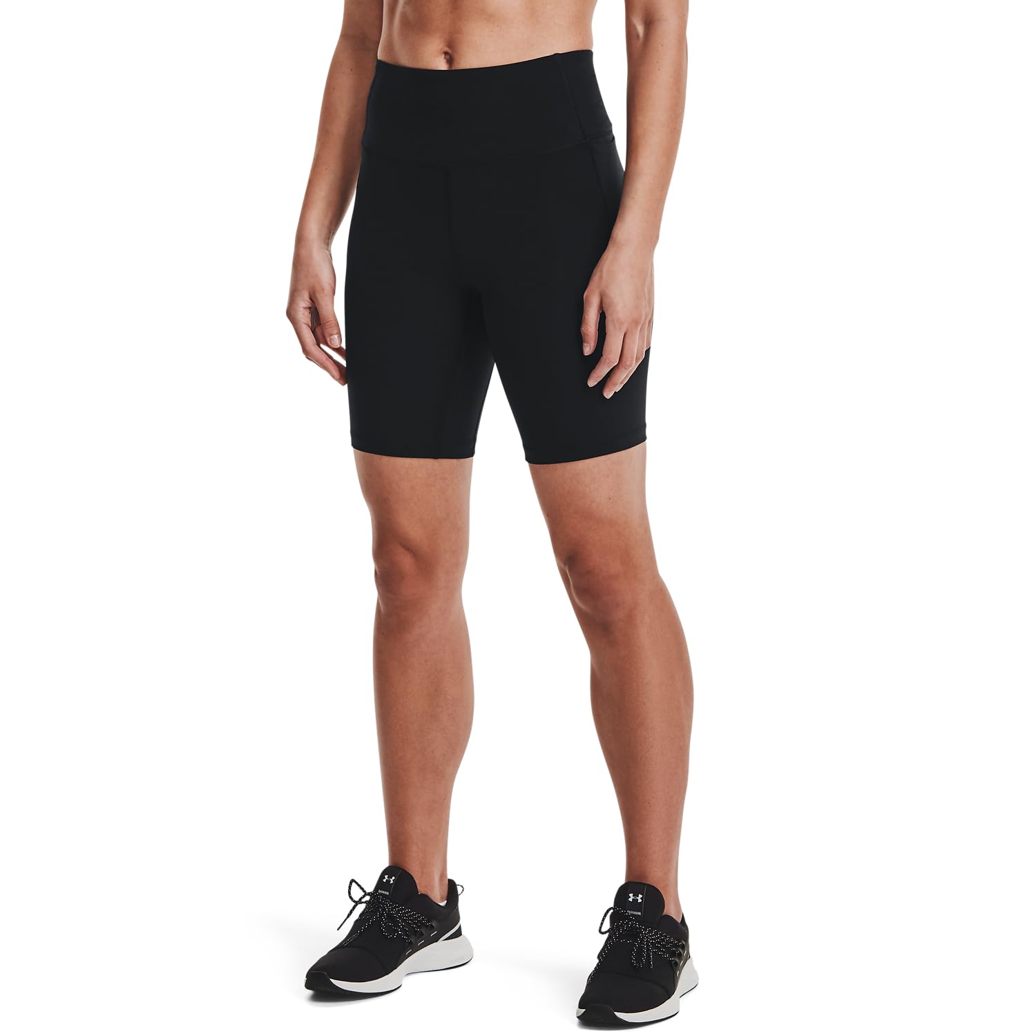 Under Armour Meridian Bike Shorts Black/Metallic Silver LG (US 12-14)