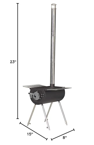 US Stove CCS14 Caribou Backpacker Portable Camp Stove - 14 Inch, Black, Small