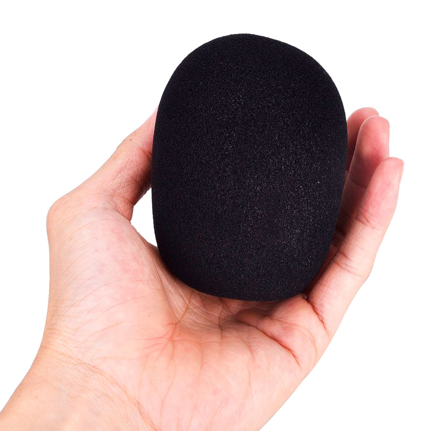 Shappy 3 Pack Large Foam Mic Windscreen Covers Compatible with Technica AT2020, ATR2500, MXL 550, Samson Meteor MIC or Other Condenser Microphones
