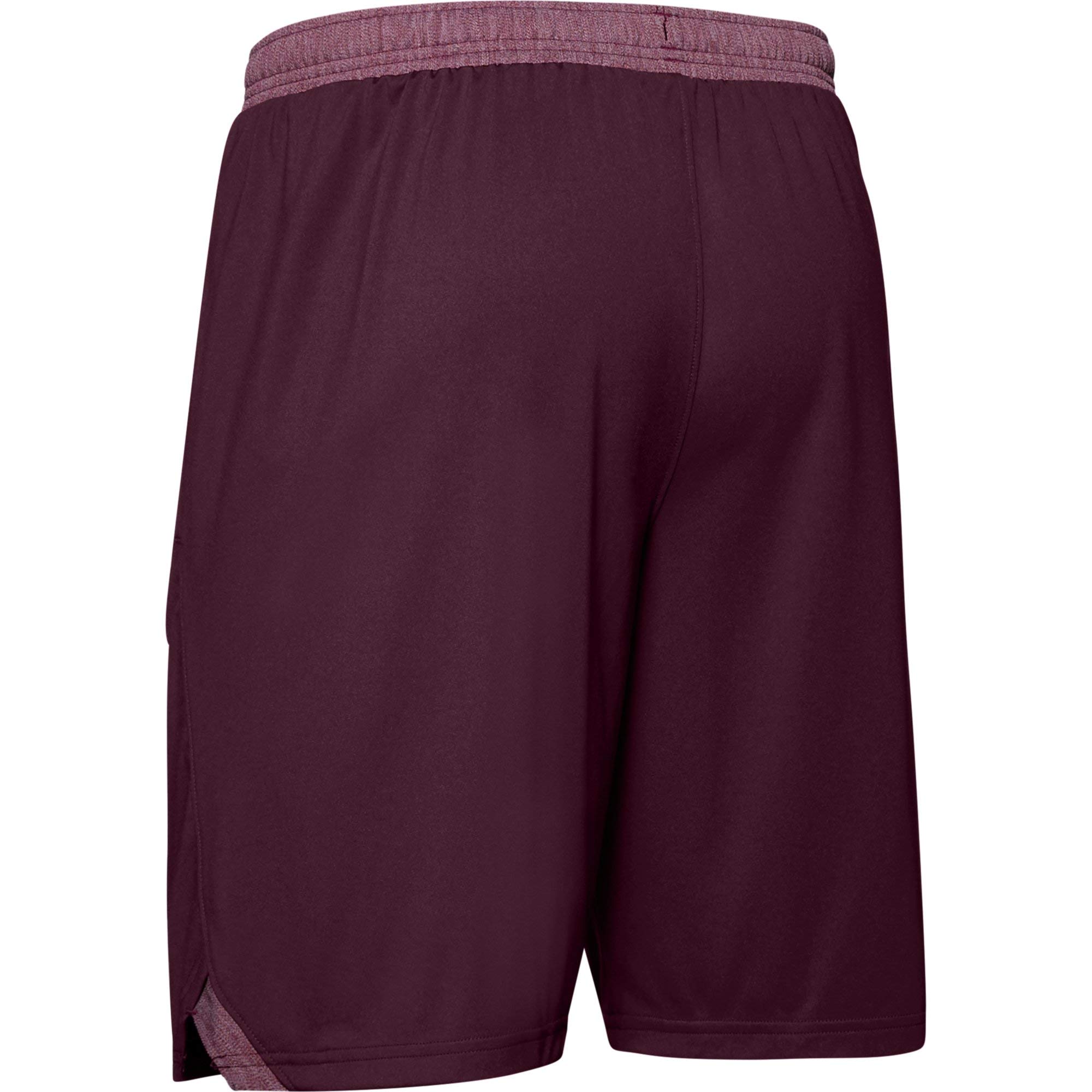 Under Armour Mens Locker 9In Pocketed Short Maroon MD