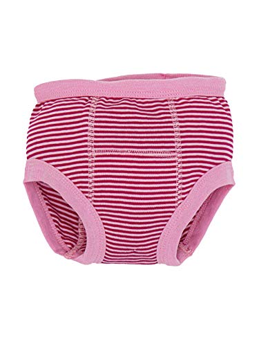 Under The Nile Organic Cotton Pink on Pink Stripe Training Pants, Size 2-4 Years