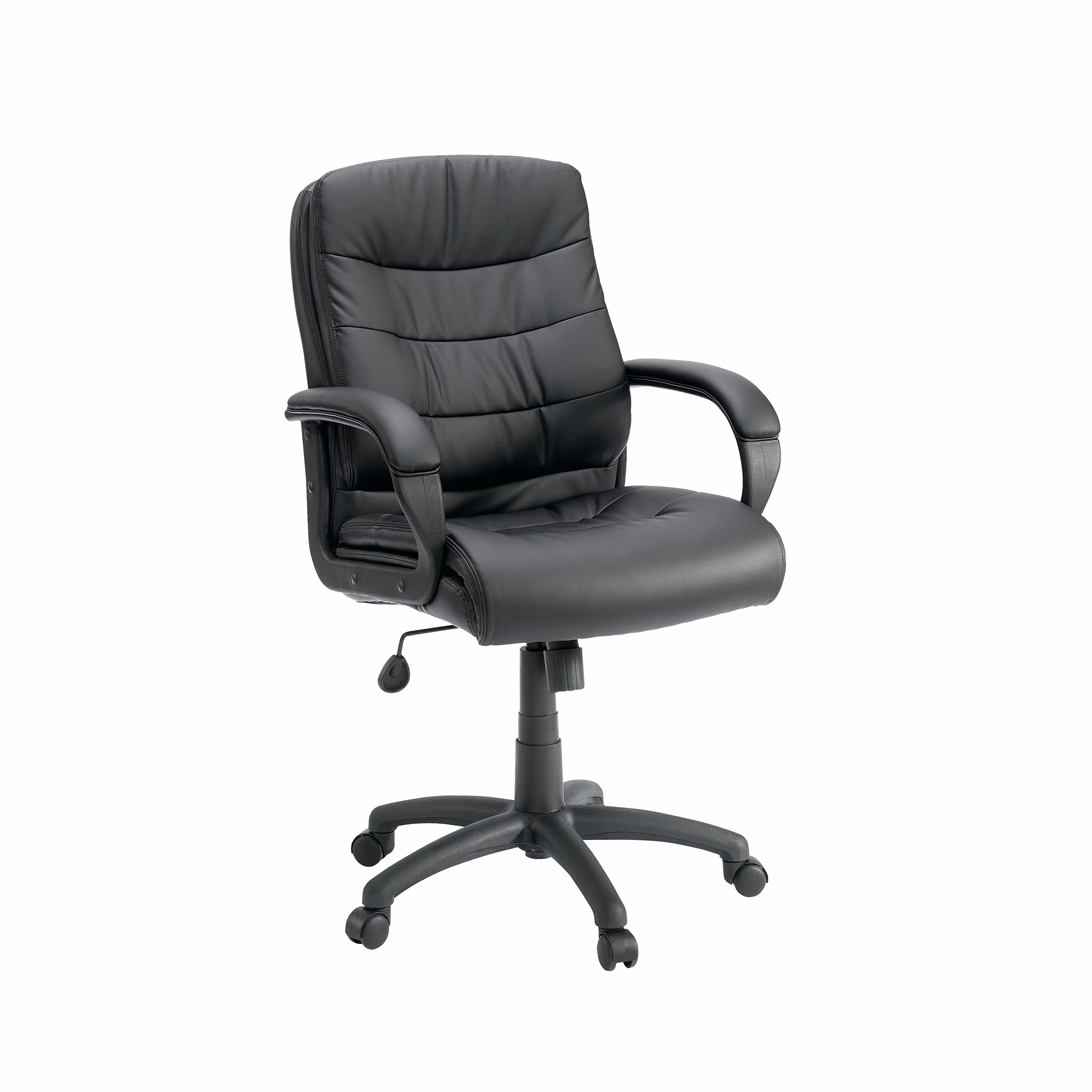 Sauder Duraplush Managers Office Chair, L: 26.58" x W: 28.54" x H: 39.96", Black finish